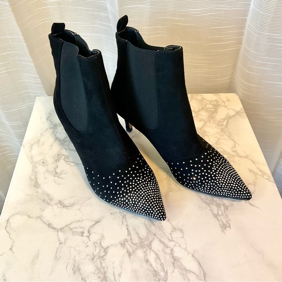 Azura | Shoes | Azura Italian Suede Sparkle Boots Size 38 In Mint ...